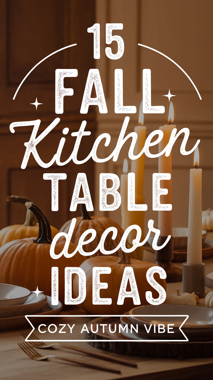 15 Fall Kitchen Table Decor Ideas For A Cozy Autumn Vibe [Here's The ...