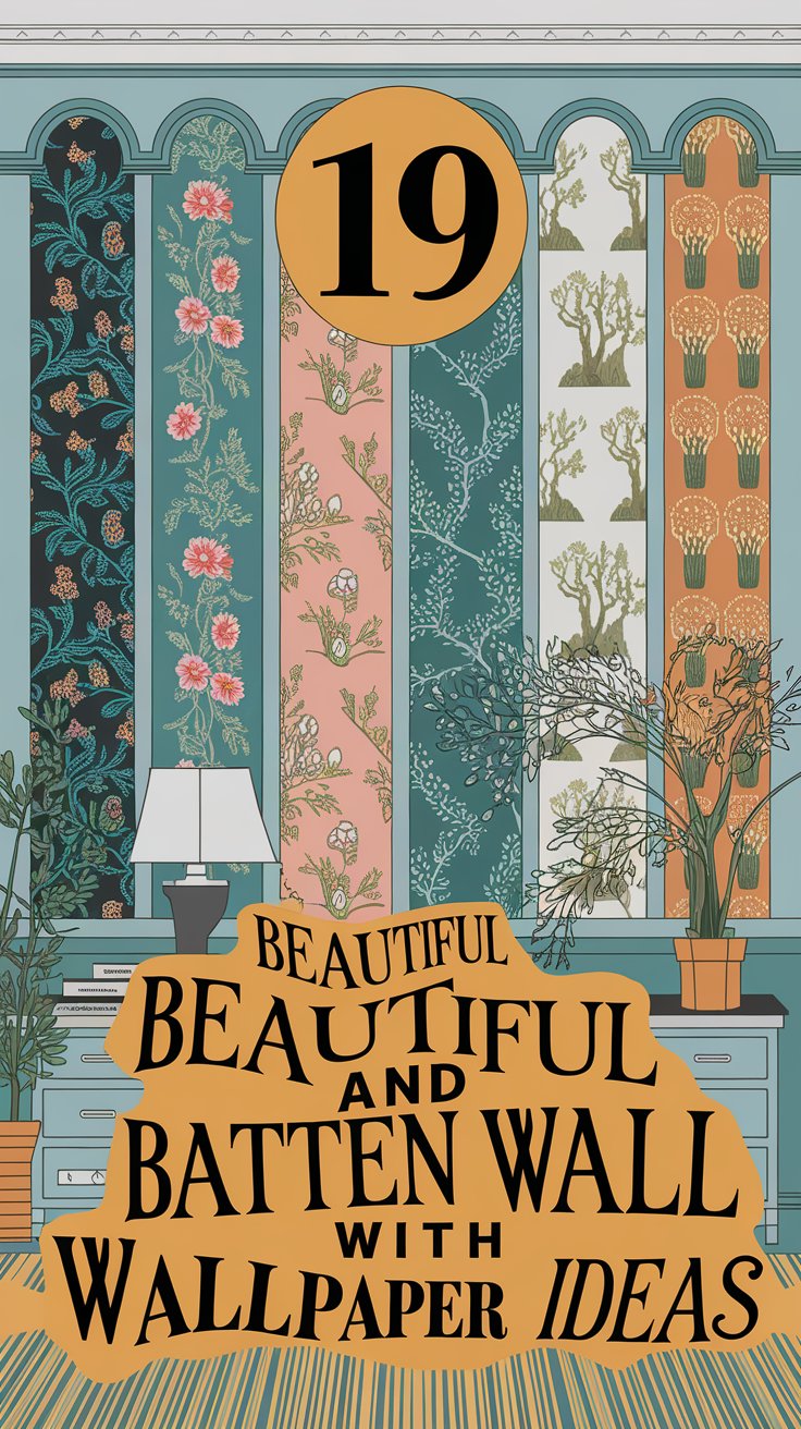 17 Beautiful Board And Batten Wall With Wallpaper Ideas To Try [Here's ...