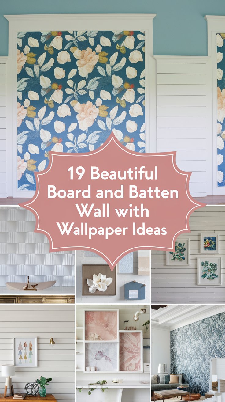17 Beautiful Board And Batten Wall With Wallpaper Ideas To Try [Here's ...