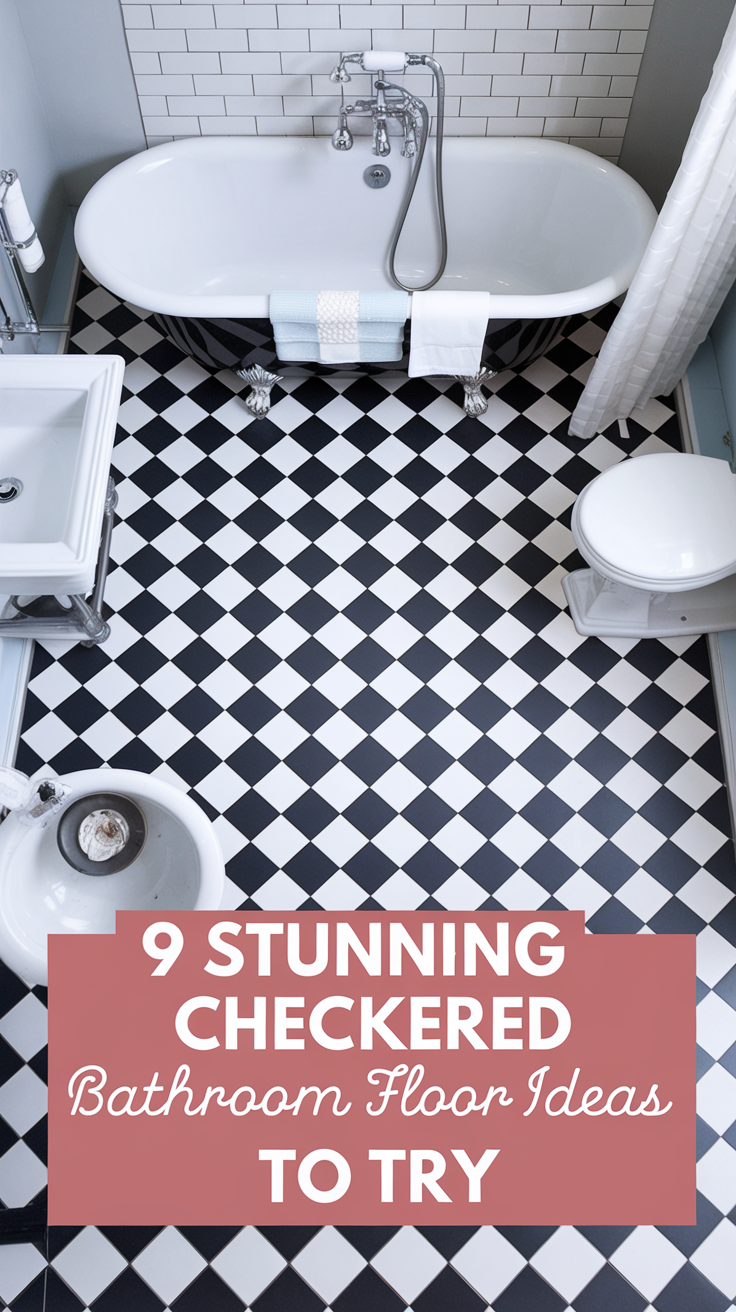 9 Stunning Checkered Bathroom Floor Ideas To Try [Here's The Answer ...